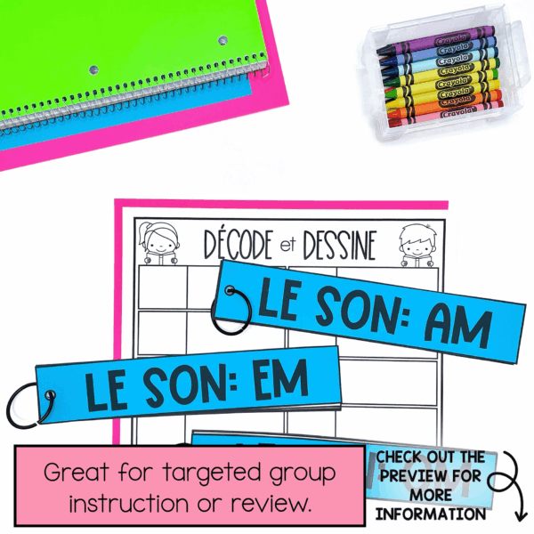 French Decodable Reading Strips for Compound Sounds Vol. 4 | Science of ...