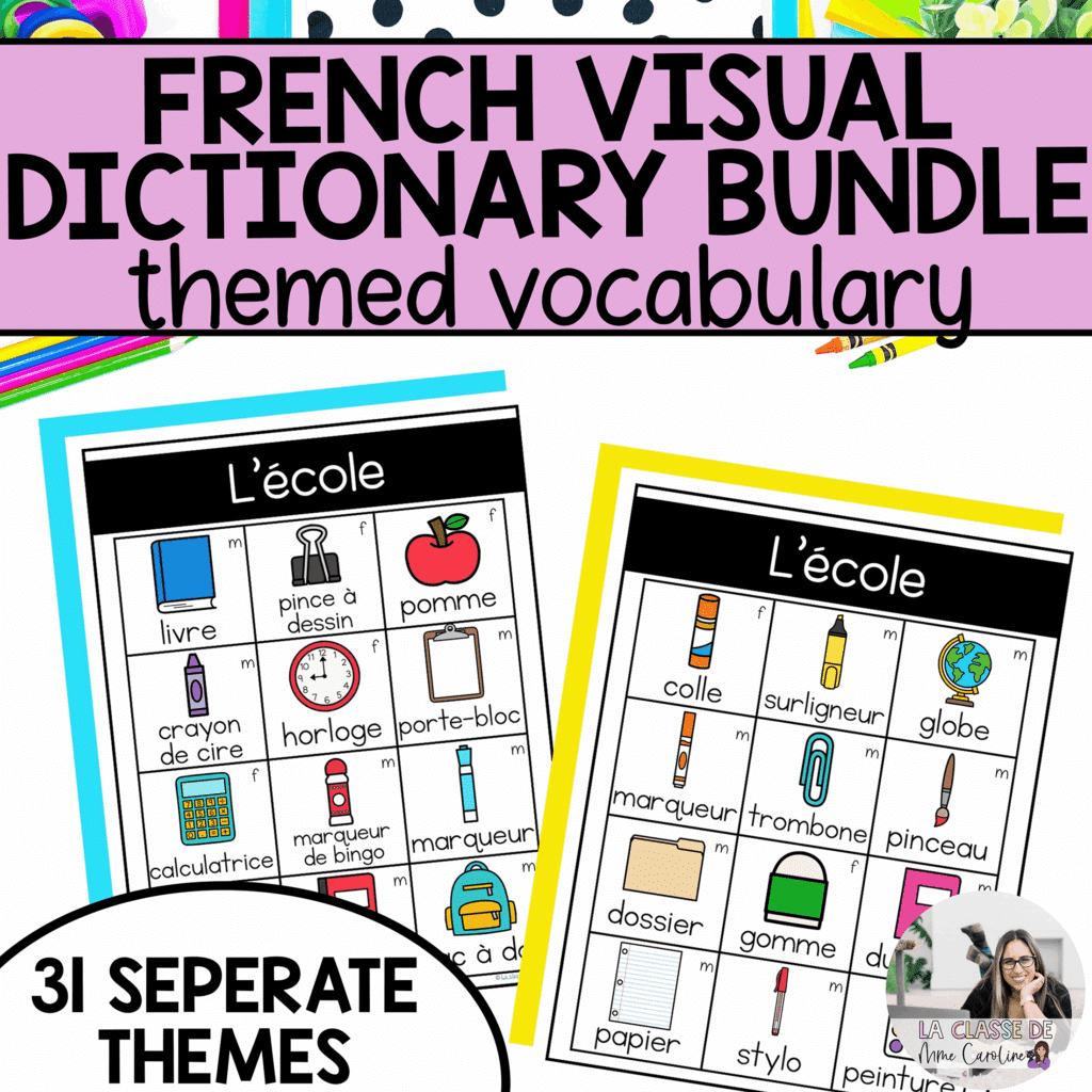 Themed Visual French Dictionary | Dictionnaire Français Thématique - La ...