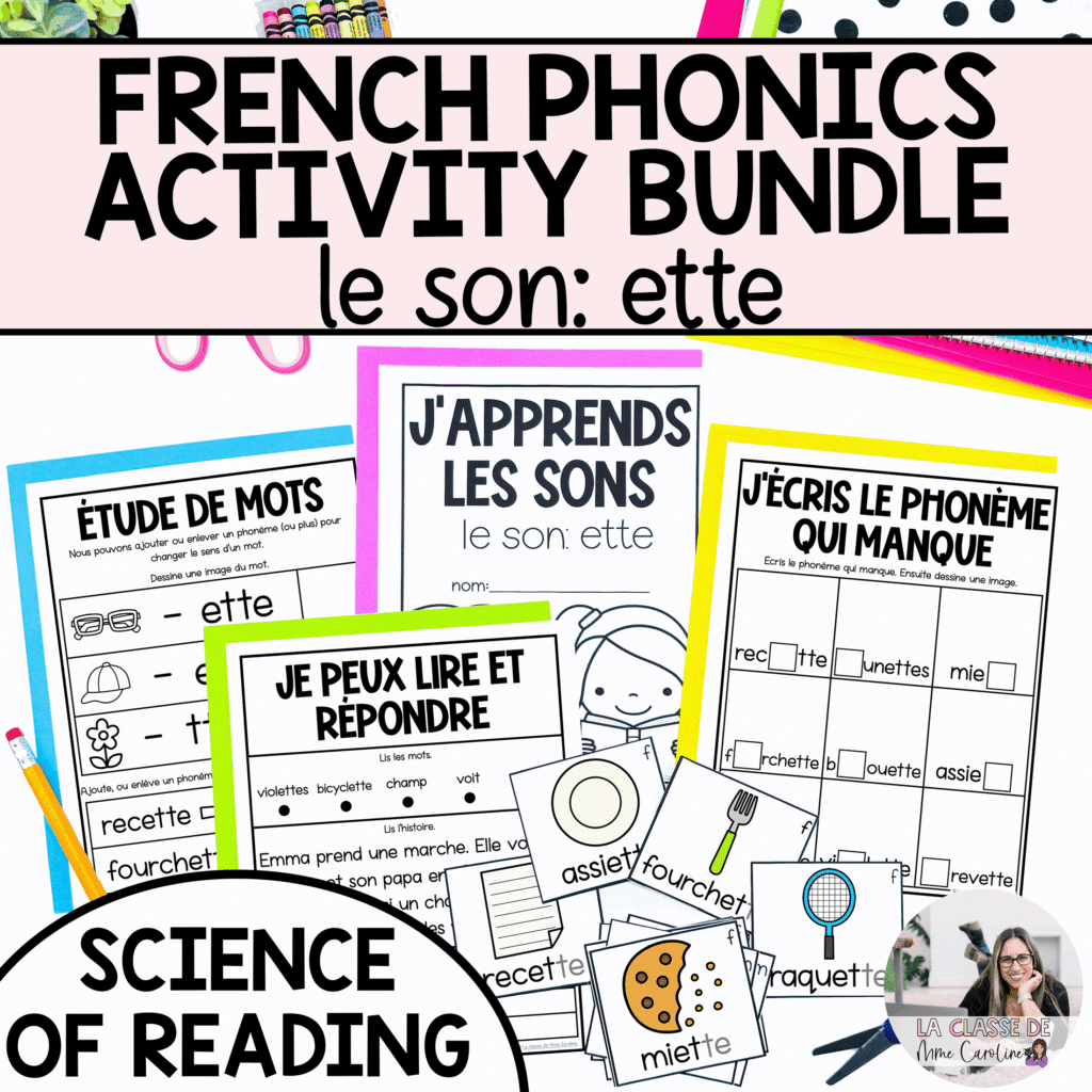 French Phonics Activities - Decoding, Phonological & Phonemic Awareness ...